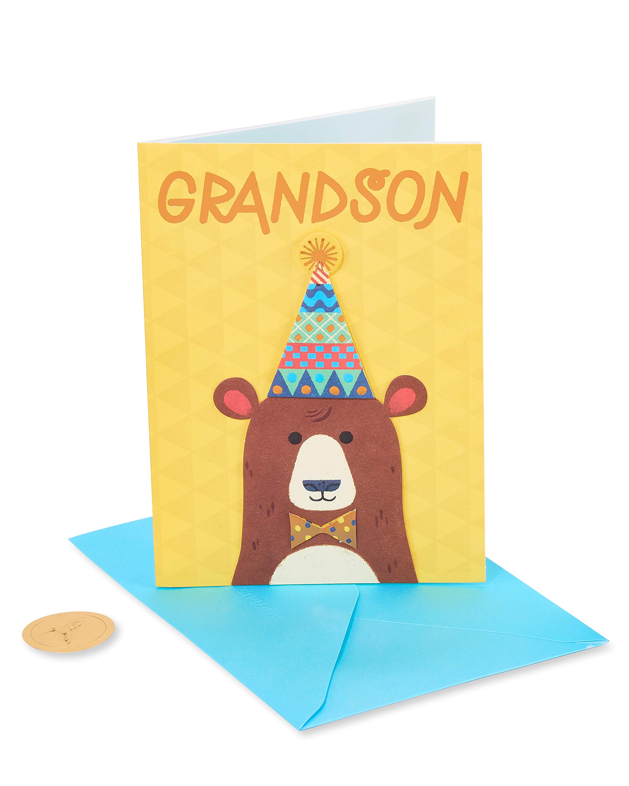 Papyrus Birthday Card for Grandson (Big Bear Hug)