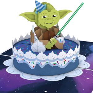 Lovepop Star Wars™ Yoda™ Birthday Pop Up Card, 5x7-3D Birthday Greeting Card, Pop-Up Birthday Cards for Kids, Celebration Cards, Star Wars™ Birthday Card