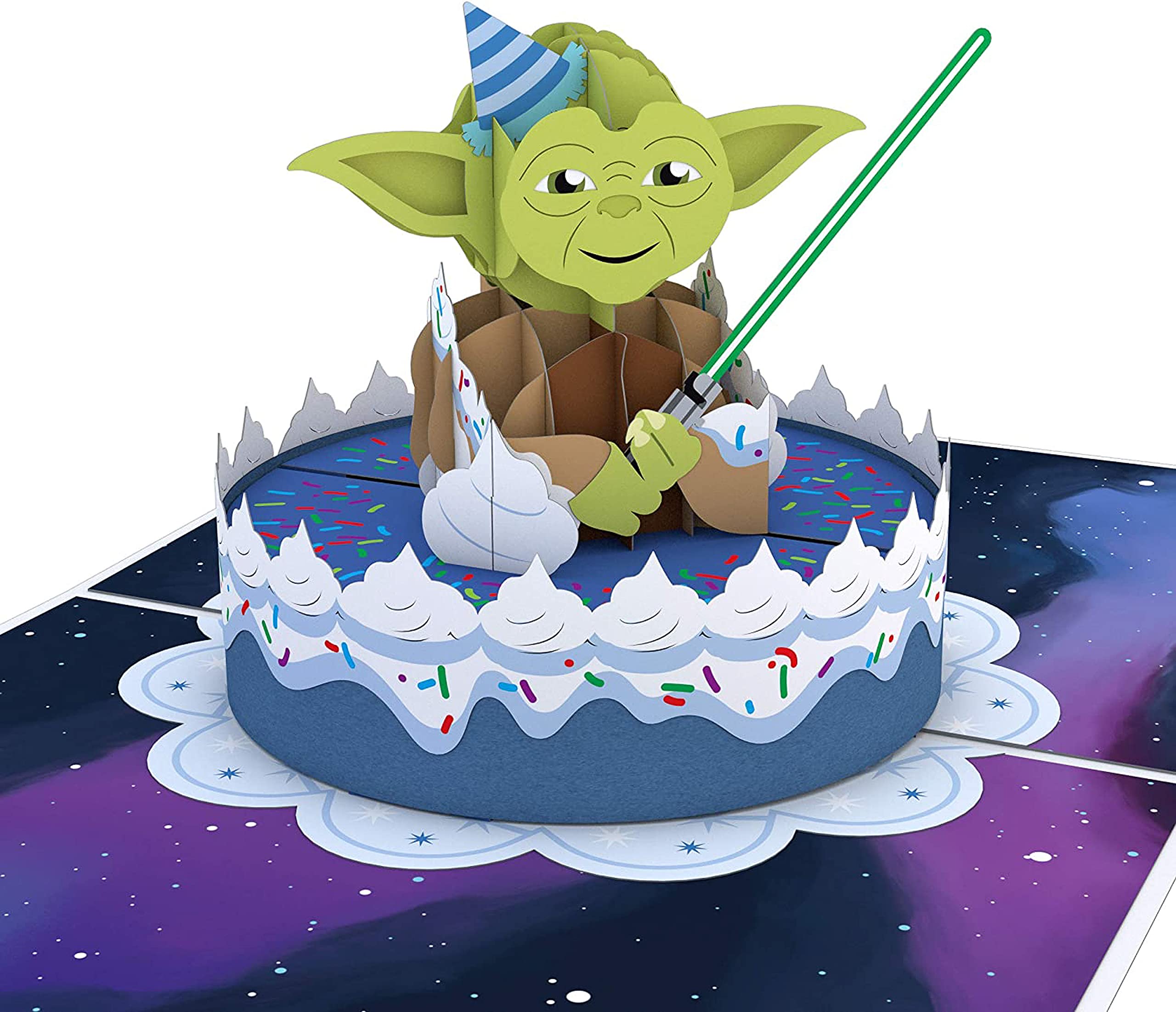 Lovepop Star Wars™ Yoda™ Birthday Pop Up Card, 5x7-3D Birthday Greeting Card, Pop-Up Birthday Cards for Kids, Celebration Cards, Star Wars™ Birthday Card