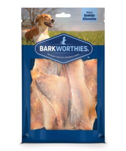 barkworthies 5-to-7-inch beef scapula dog treats (8 oz. bag) - high protein, single ingredient, rawhide alternative healthy dog chews - natural rawhide alternative - promotes dental health