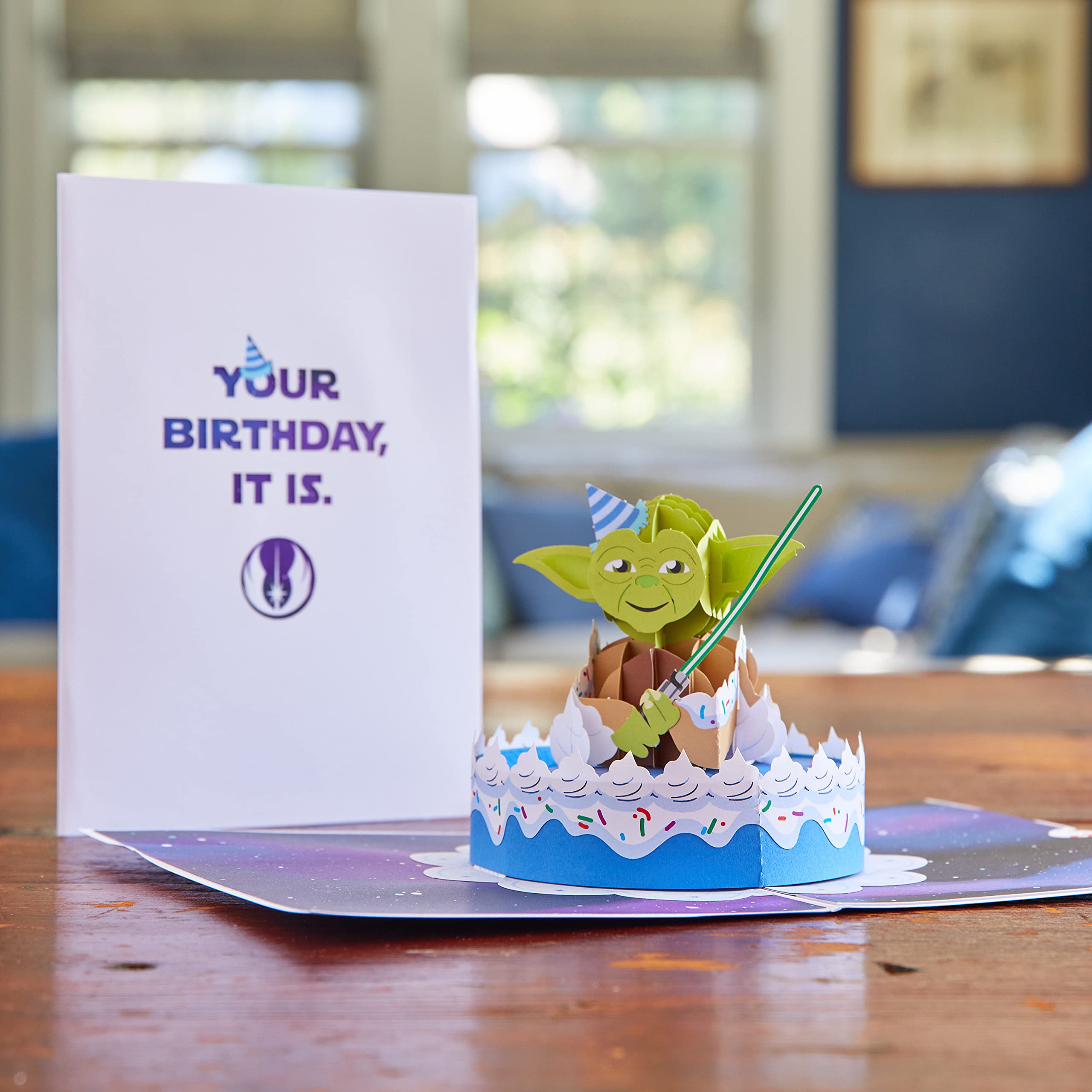 Lovepop Star Wars™ Yoda™ Birthday Pop Up Card, 5x7-3D Birthday Greeting Card, Pop-Up Birthday Cards for Kids, Celebration Cards, Star Wars™ Birthday Card