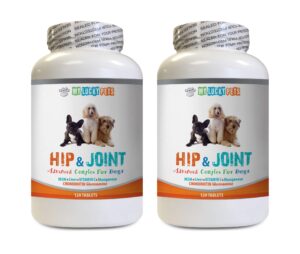 dog joint supplement chews - dog hip and joint complex - vet approved - powerful formula - immune support - increase joint mobility - dog glucosamine hip and joint - 2 bottle (240 tablets)