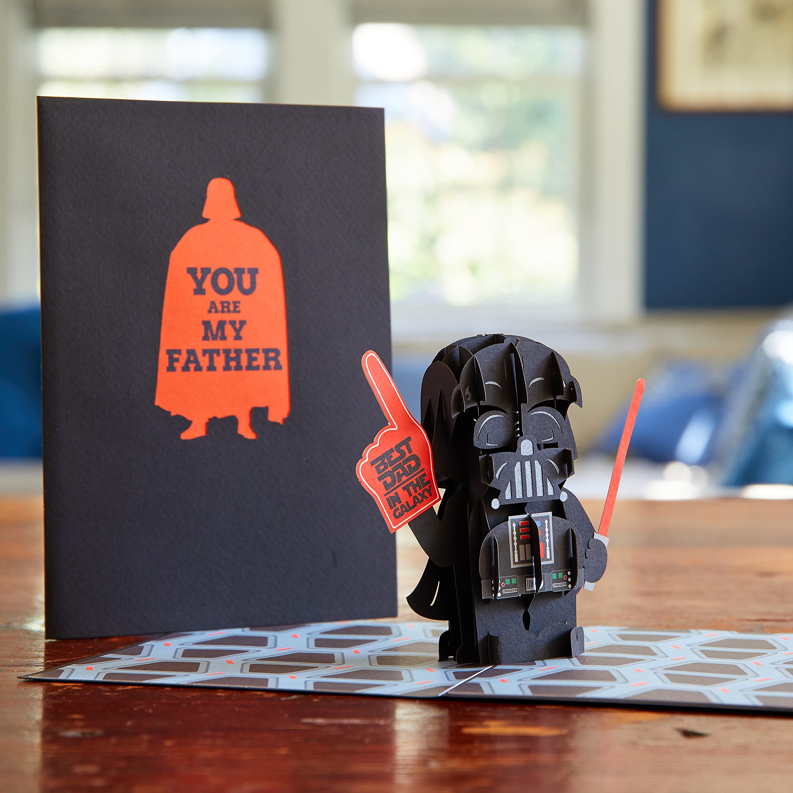 Lovepop Star Wars™ Darth Vader™: Best Dad in the Galaxy Pop Up Card, 5x7-3D Father's Day Greeting Card, Celebration Cards, Pop-Up Birthday Card for Dad, Star Wars Birthday Card