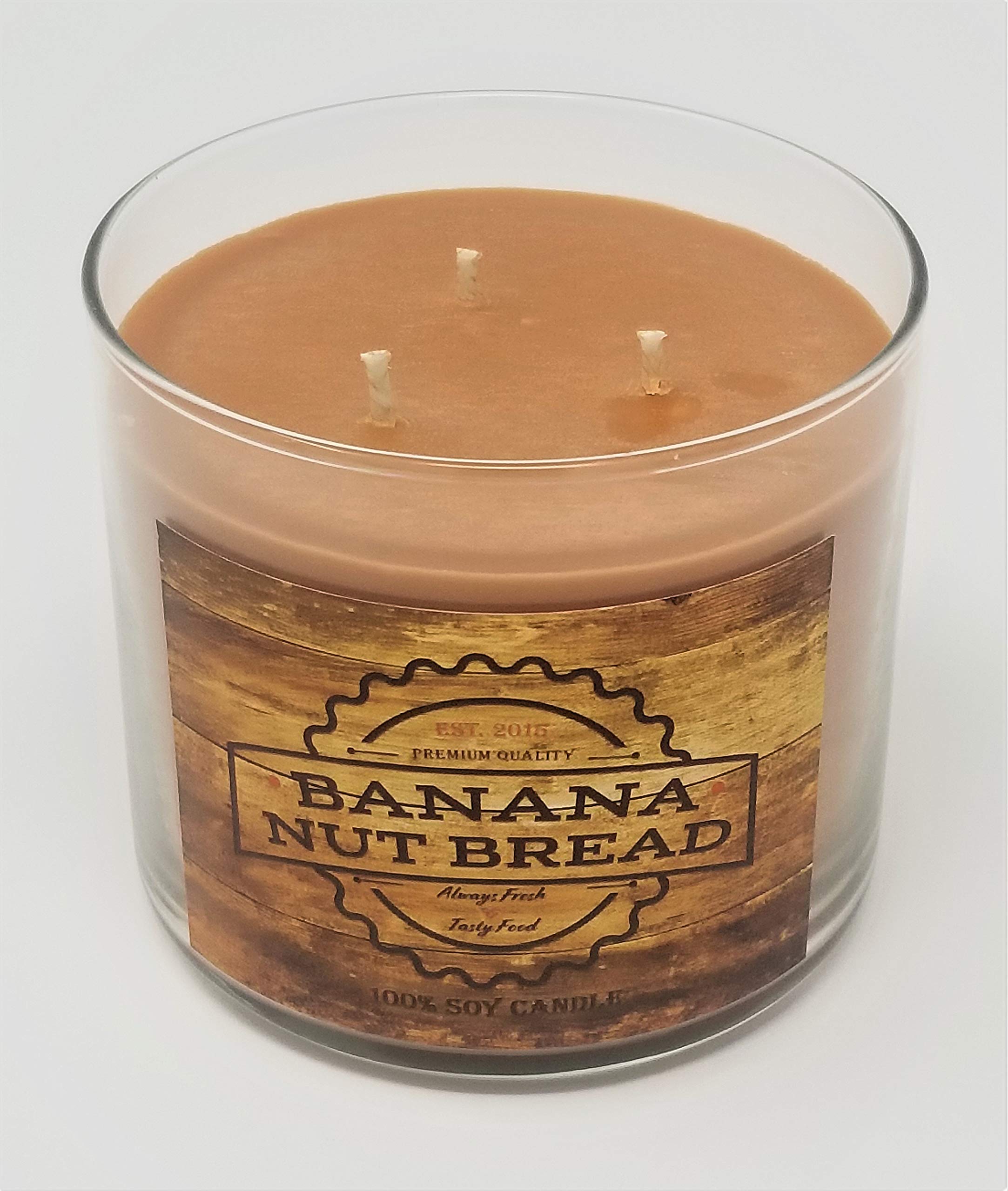 Banana Nut Bread Candle ~ All Natural Premium Soy Wax & Highly Scented by S&M Candle Factory (16oz Mason)