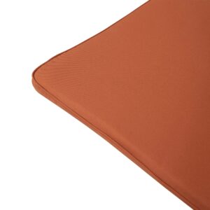 GDFStudio Outdoor Fabric Chaise Lounge Cushion (Set of 2), Rust Orange