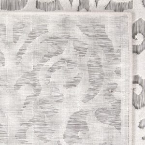 My Texas House by Orian Indoor/Outdoor Lady Bird Runner, 1'11" x 7'6", Natural/Grey