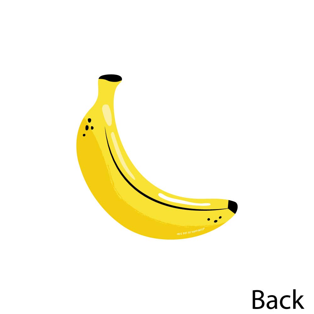 Big Dot of Happiness Let's Go Bananas - Decorations DIY Tropical Party Essentials - Set of 20