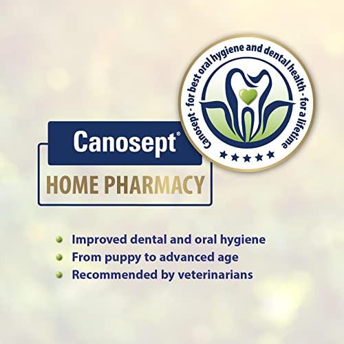 Canosept Dental Care Finger Pads for Dogs 50 Pads - Dog Teeth Cleaning Product for Dental Care and Oral Hygiene - Dog Breath freshener - Plaque Off Dogs