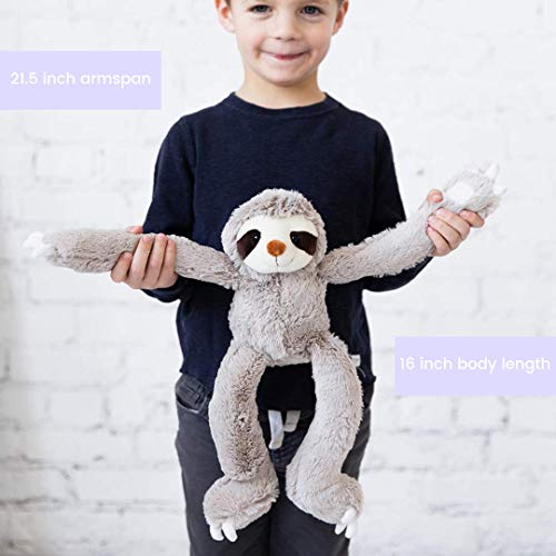 Henley Place, Since 2020 Cute Stuffed Animal Pillow Sloth Plush Toy Pillow Kawaii Plushies with Squishy Plush Pillow Cute Plushies for Girls and Boys