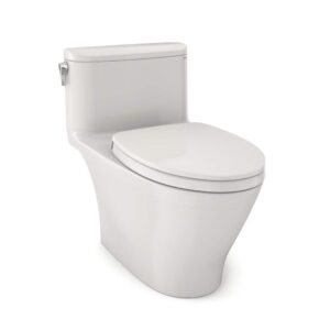 toto tms642124cefg11 nexus 1.28 gpf one piece elongated chair height toilet with tornado flush technology - seat included colonial white