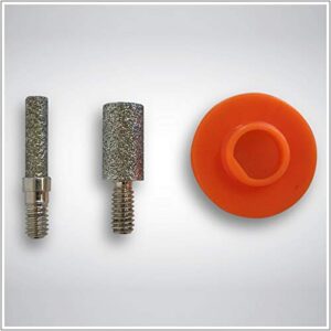 techniglass the grinder mini g bit set includes 1/4", 1/8", shaft seal fits glastar