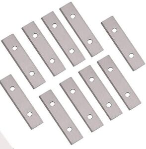 2" (50mm) paint scraper carbide blades double-edged reversible replacement blade (50x12x1.5mm), pack of 10, suitable for most hand-held scrapers