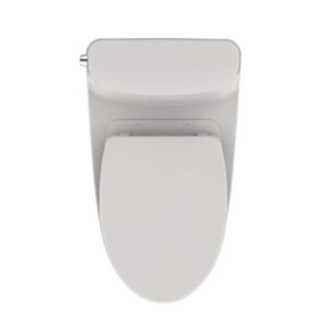 TOTO TMS642124CEFG11 Nexus 1.28 GPF One Piece Elongated Chair Height Toilet with Tornado Flush Technology - Seat Included Colonial White