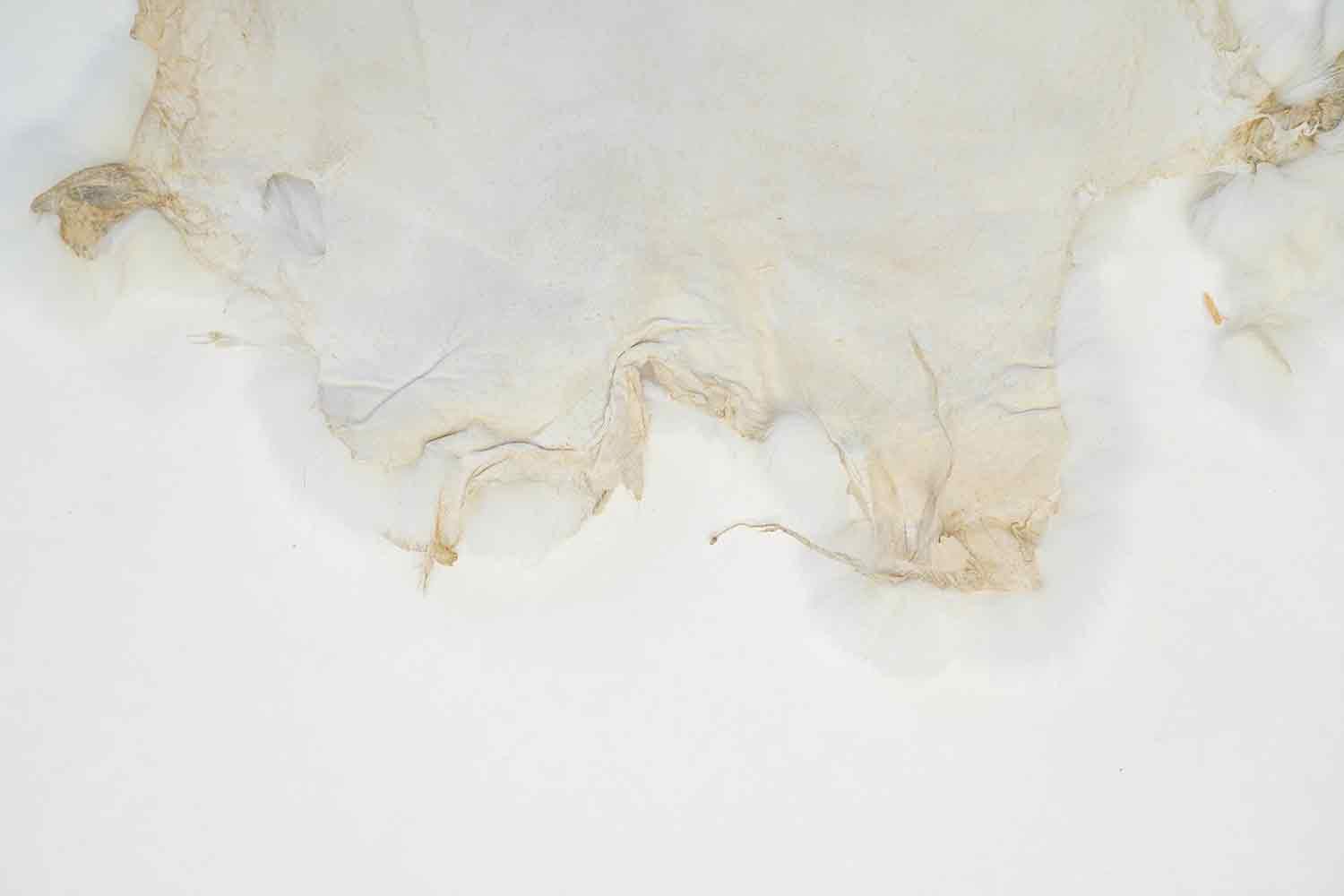 SLC Genuine White Rabbit Pelt for Décor & Crafts, Single Genuine Fur Hides