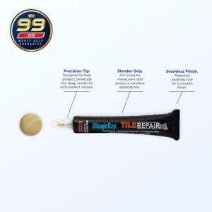 MagicEzy Tile RepairEzy (Honey Beige) Ceramic Tile Repair Kit - Cracked Chipped Bathroom Floor Tiles