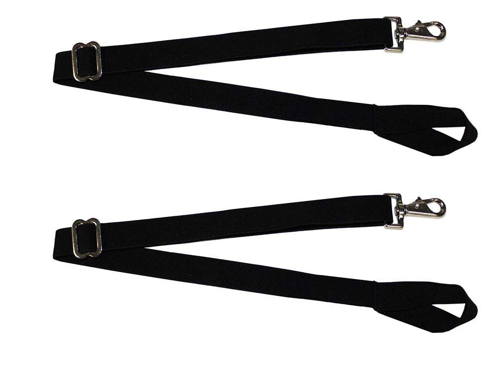 Derby Originals Premium Pair of Removable Universal Elastic Leg Straps for Miniature Horse Blankets - Featuring a Loop End Safety Design and Premium Swivel Snaps