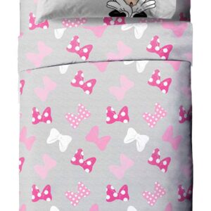 Jay Franco Minnie Mouse Faces 5 Piece Twin Bed Set (Offical Disney Product)