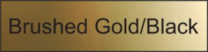 name plate engraving blanks - 2" x 8" (5-pack), brushed gold