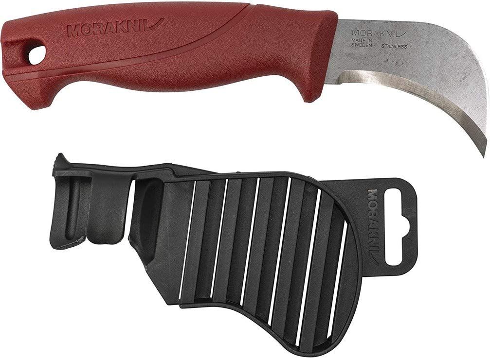 Morakniv Craftsmen Roofing Knife with Stainless Steel Blade and Plastic Sheath, 2.6-Inch