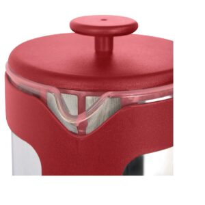 BonJour Coffee & Tea 8-Cup French Press, Red