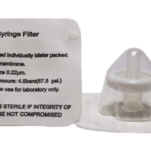 ADVANGENE Syringe Filter Sterile, PTFE, 0.22 Micron 13mm, White (75/Box)