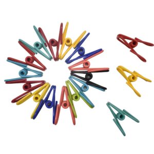 renashed 50 pack steel wire clip utility clips colorful vinyl-coated windproof clothespin for drying home laundry and office multi-purpose assorted colors