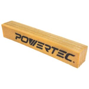 powertec 71407 abrasive cleaning stick for sanding belts & discs 12" | natural rubber eraser - woodworking shop tools for sanding perfection