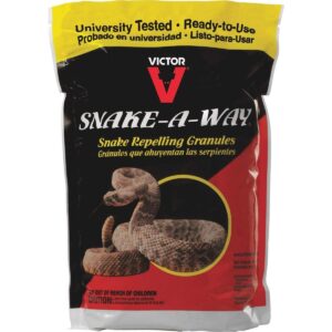 victor vp364b 4 lb snake-a-way snake repellent granules - quantity 2 bags