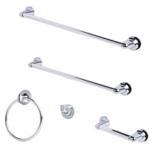 laguna brass 6910cp 5-piece bathroom hardware accessory set chrome finish