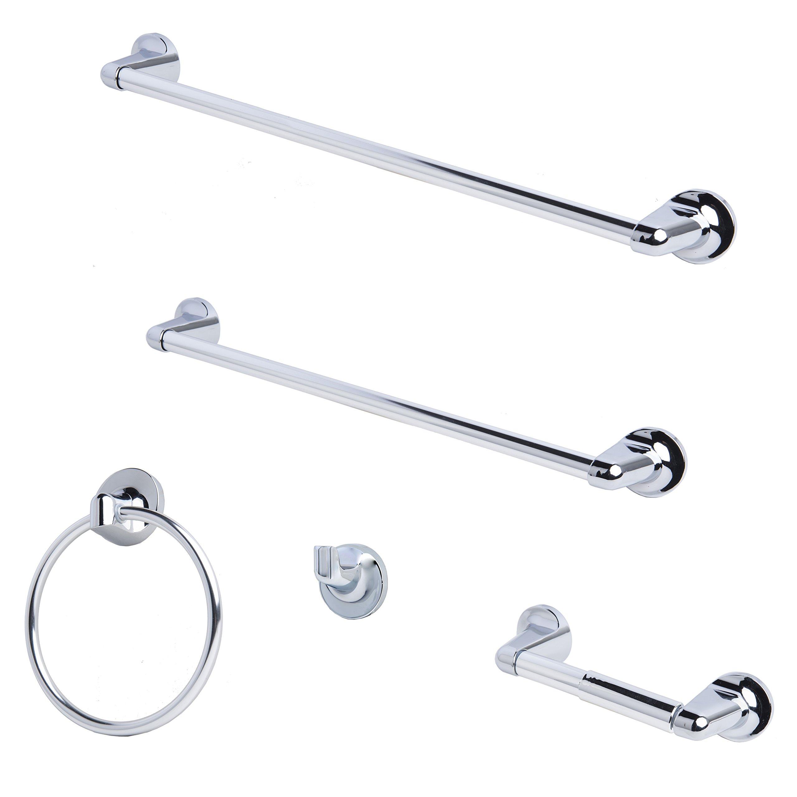 Laguna Brass 6910CP 5-Piece Bathroom Hardware Accessory Set Chrome Finish