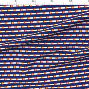 Spoonflower Fabric - Colorado Flag Flags USA United States America Printed on Petal Signature Cotton Fabric by The Yard - Sewing Quilting Apparel Crafts Decor