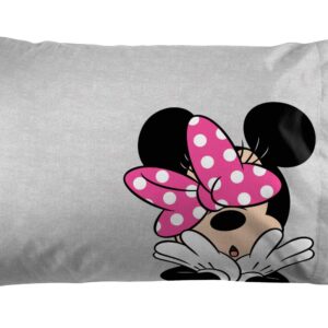 Jay Franco Minnie Mouse Faces 5 Piece Twin Bed Set (Offical Disney Product)