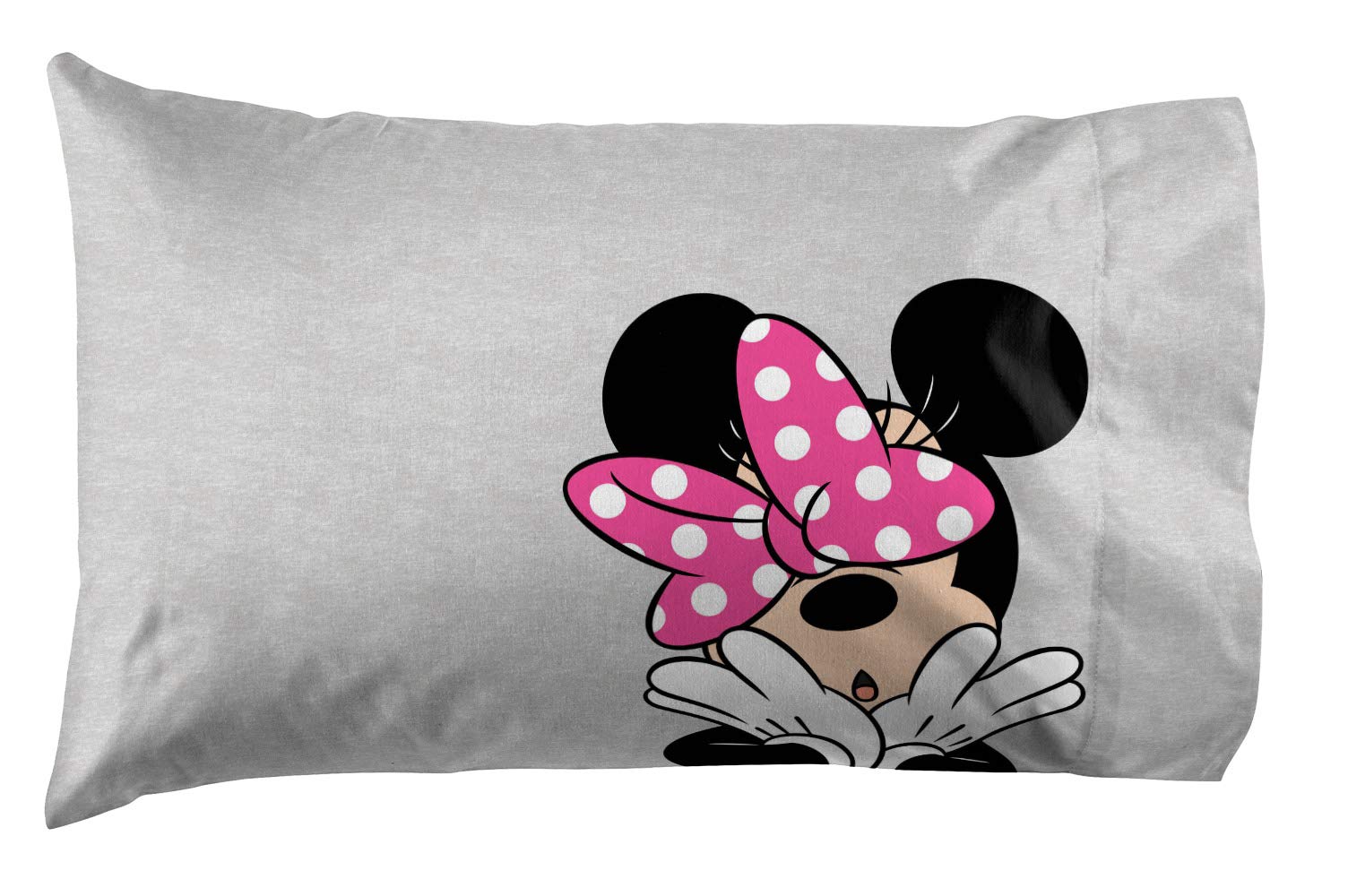 Jay Franco Minnie Mouse Faces 5 Piece Twin Bed Set (Offical Disney Product)