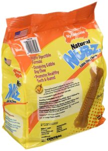 (pack of 2) nylabone natural nubz edible dog chews 22ct. (2.6lb/bag) -total 5.2lb (limited edition)