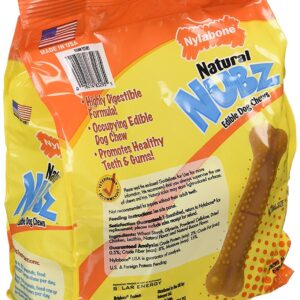 (pack of 2) Nylabone Natural Nubz Edible Dog Chews 22ct. (2.6lb/bag) -Total 5.2lb (Limited Edition)