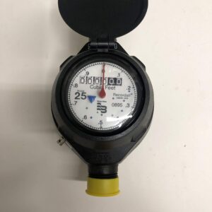 Badger 5/8x3/4 M25 Water Meter New Poly Direct Read Cubic Feet