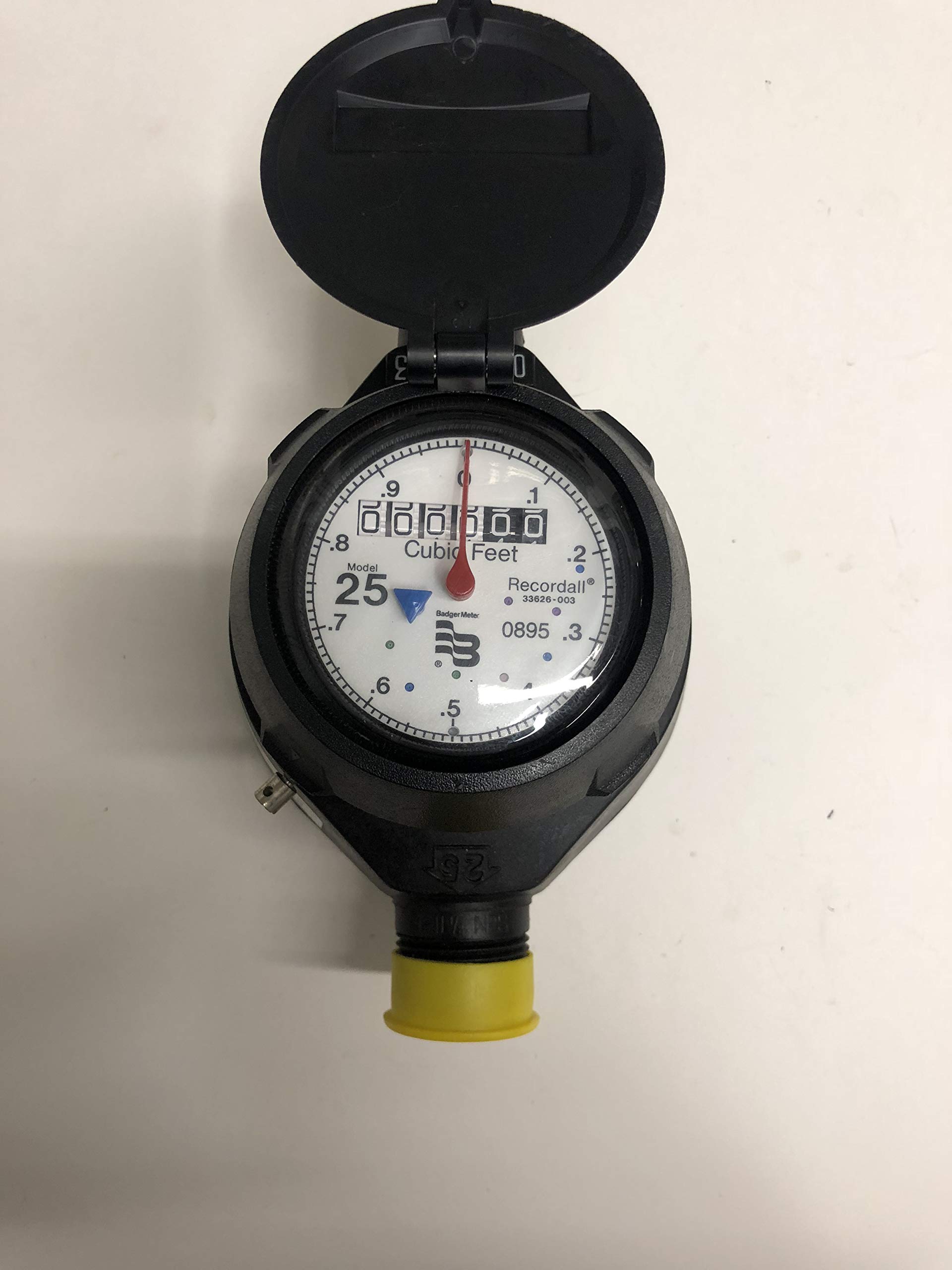 Badger 5/8x3/4 M25 Water Meter New Poly Direct Read Cubic Feet