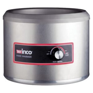 winco electric round food warmer/cooker, 750w, 120v, 11 quart