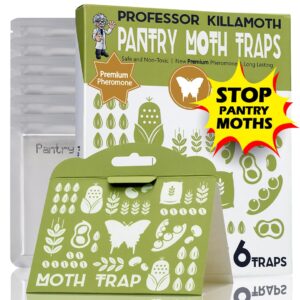 pantry moth traps 6 pack | child and pet safe | no insecticides | premium attractant