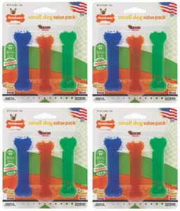 nylabone 4 count moderate chew dental triple packs, petite