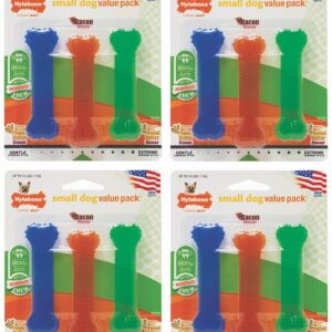 Nylabone 4 Count Moderate Chew Dental Triple Packs, Petite