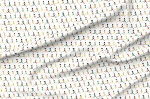 spoonflower fabric - running world games sports colors runners color marathon run printed on petal signature cotton fabric by the yard - sewing quilting apparel crafts decor