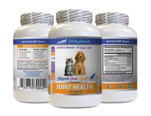 cat joint care - pet joint health - dogs and cats - turmeric and msm - increase mobility - decrease inflammation - premium - glucosamine chondroitin msm for cats - 1 bottle (60 tablets)