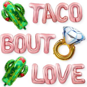 big taco bout love balloons bachelorette party decorations kit - bridal shower party balloons & supplies - hen party decorations set