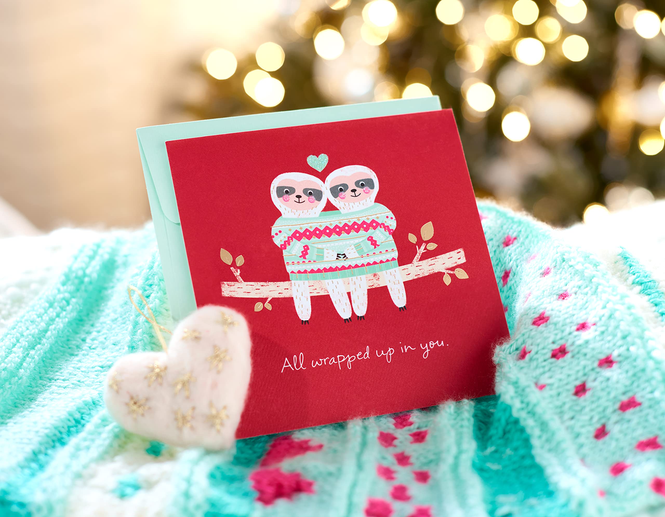 American Greetings Romantic Holiday Card (Favorite Place to Be)