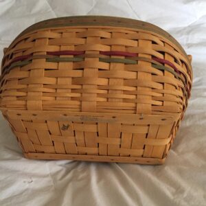 Longaberger Large Daily Blessings Basket with Protector and Falling Leaves Liner