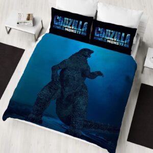 Godzilla Vs Ghidorah Double Duvet Cover Set