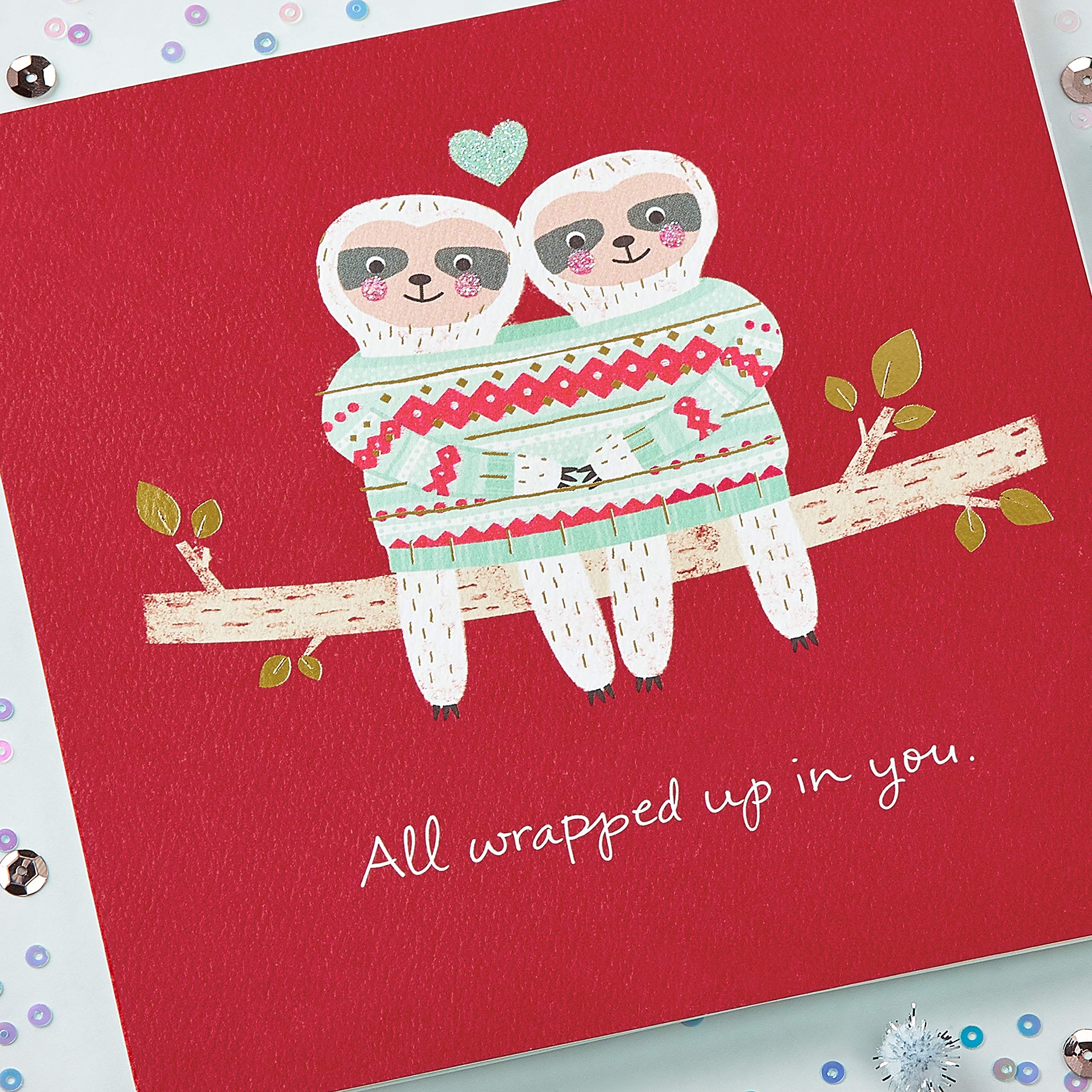 American Greetings Romantic Holiday Card (Favorite Place to Be)