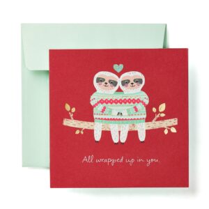 american greetings romantic holiday card (favorite place to be)