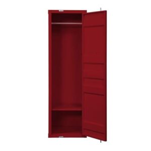 Acme Cargo Wardrobe Armoire with 1 Door in Red